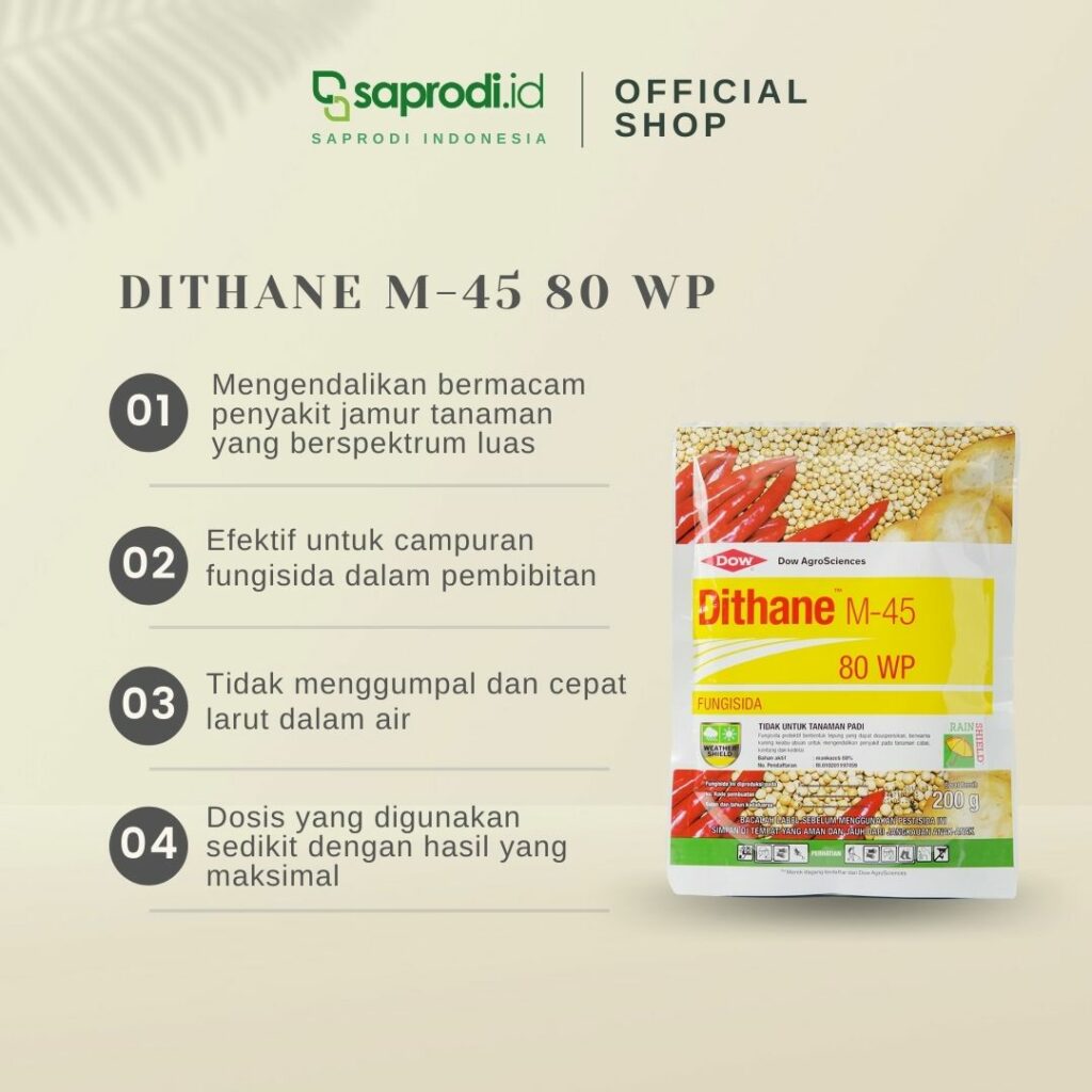 Dow AgroSciences - DITHANE M-45 80 WP Fungisida Protektif dan Kontak ...