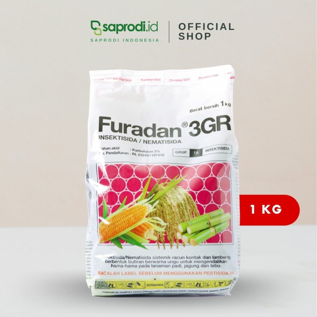 FMC - FURADAN 3 GR Insektisida Nematsida Sistemik Racun Kontak dan Lambung - 1 kilogram ...
