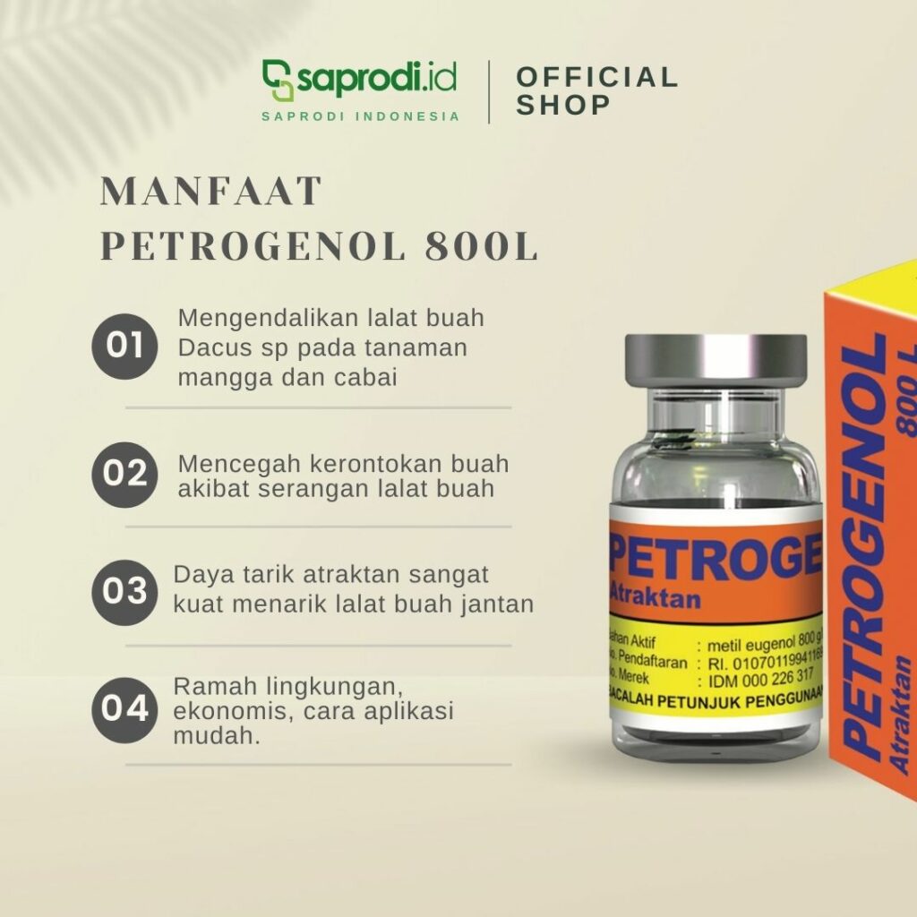 Petrokimia - PETROGENOL 800 L Atraktan Perangkap Lalat Buah - 5 ml ...