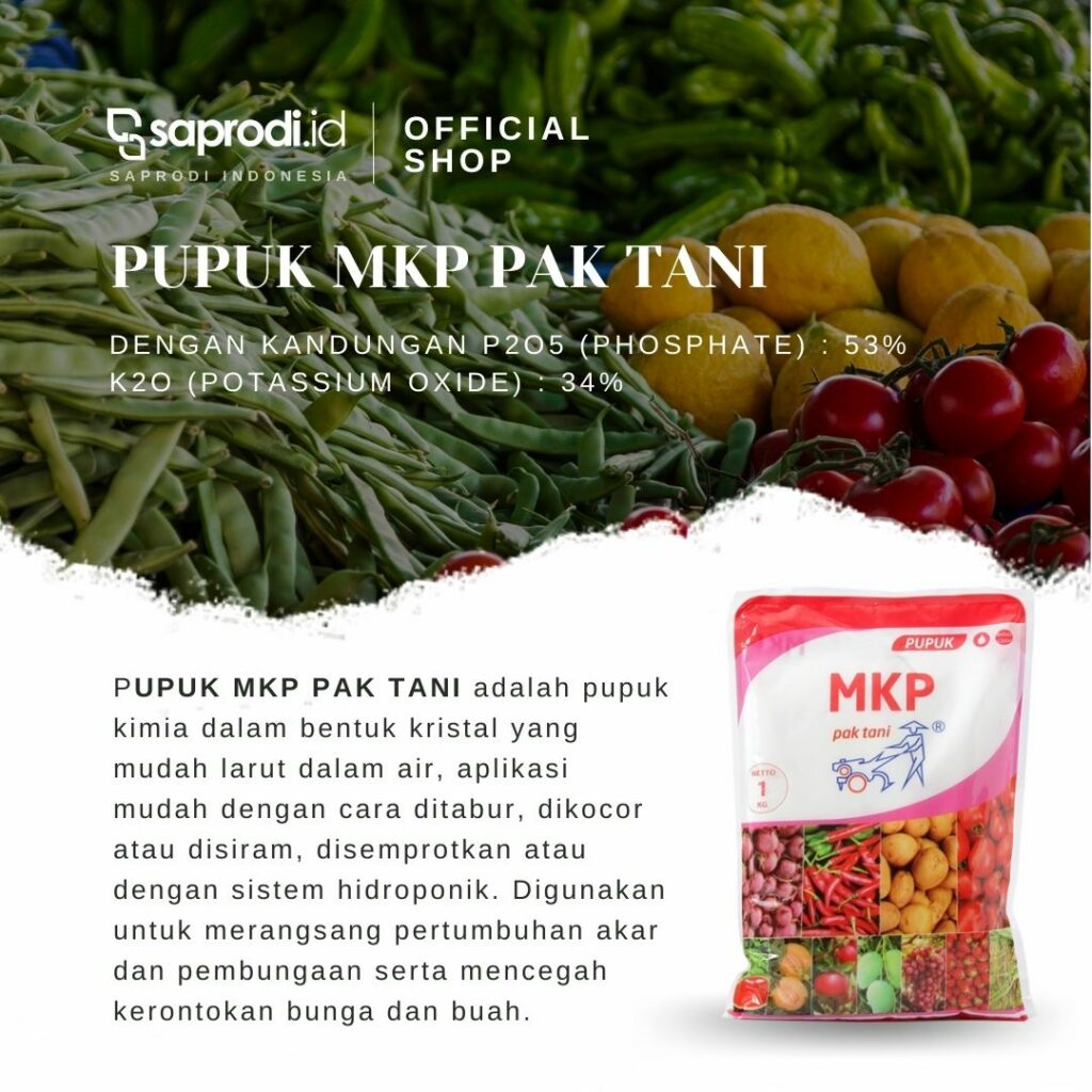 Saprotan Utama - MKP Pak Tani Pupuk Kristal - 1 kilogram – Saprodi ...