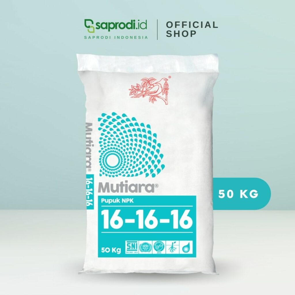 Meroke Tetap Jaya - Pupuk NPK MUTIARA 16-16-16 kemasan 50 kg – Saprodi ...