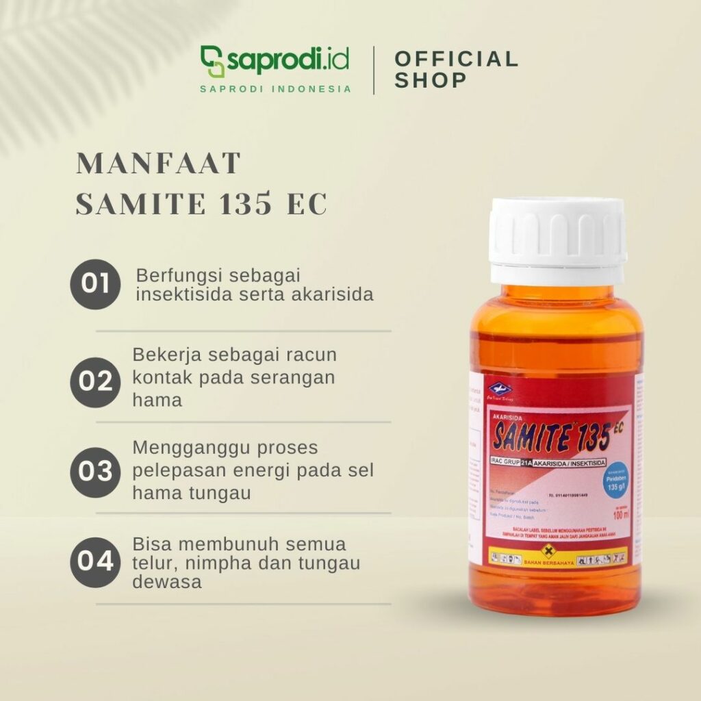 Cap Kapal Terbang - SAMITE 135 EC Insektisida Akarisida Racun Kontak ...
